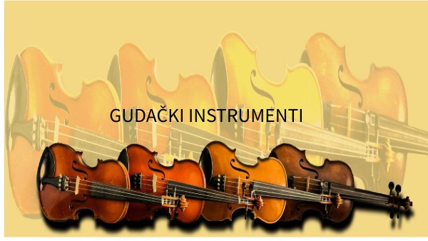 Gudački instrumenti | Genially