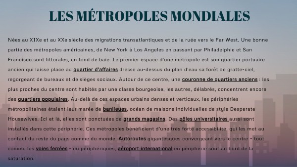 METROPOLIS PRESENTATION