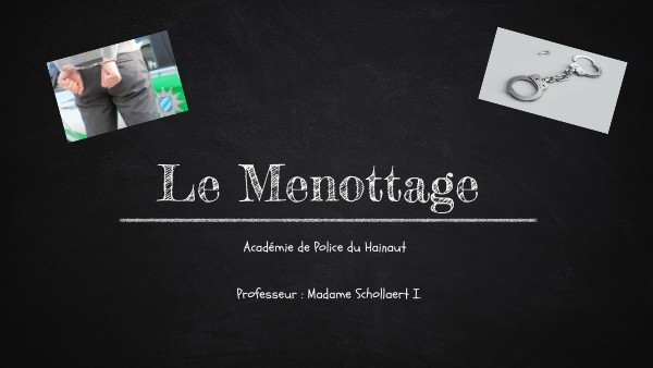 Le menottage | Genially
