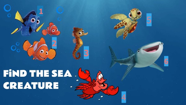 FIND THE SEA CREATURE