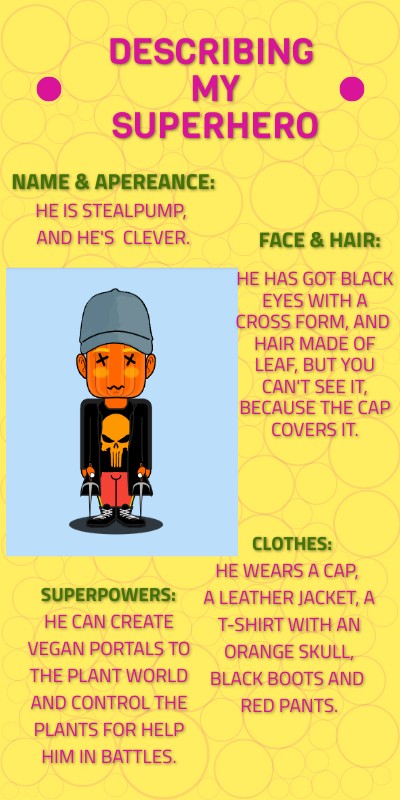 DESCRIBING MY SUPERHERO