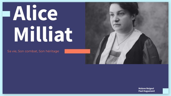 Alice milliat | Genially