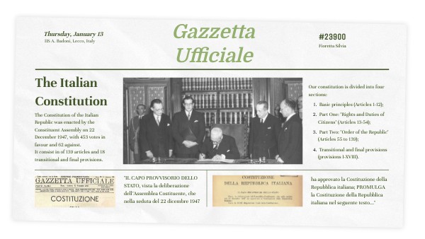 The Italian Constitution | Genially