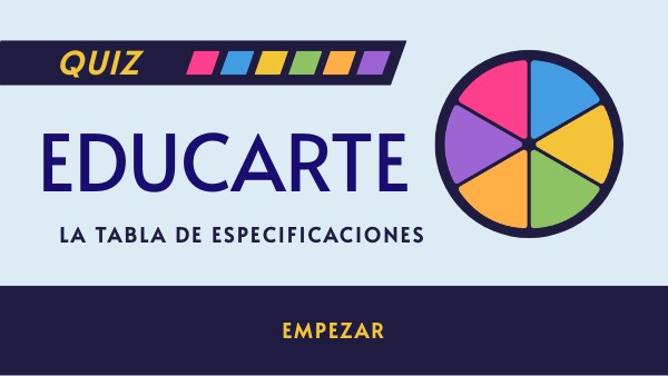 Tabla de especificaciones-MEP | Genially