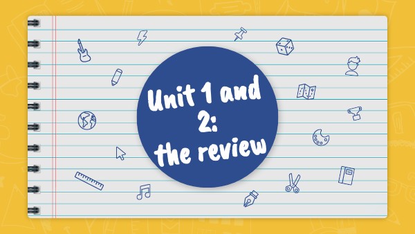 review U1 and U2 | Genially