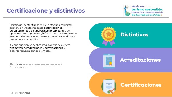 Interactivo Certificaciones y distintivos | Genially