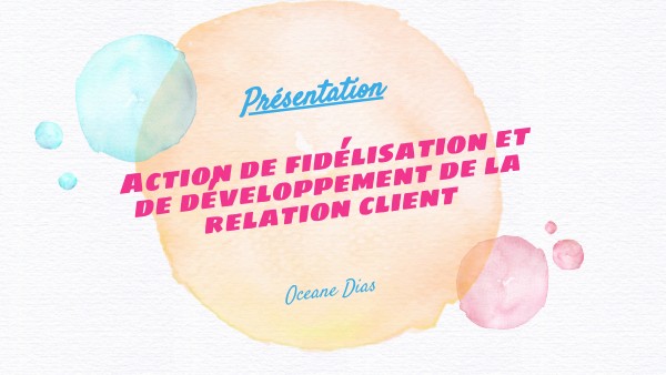 Présentation de l'action pour Audrey | Genially