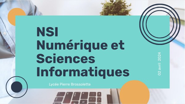 Présentation NSI Première