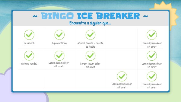 Bingo icebreaker edu | Genially