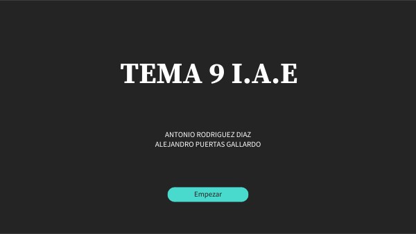 TEMA 9 IAE