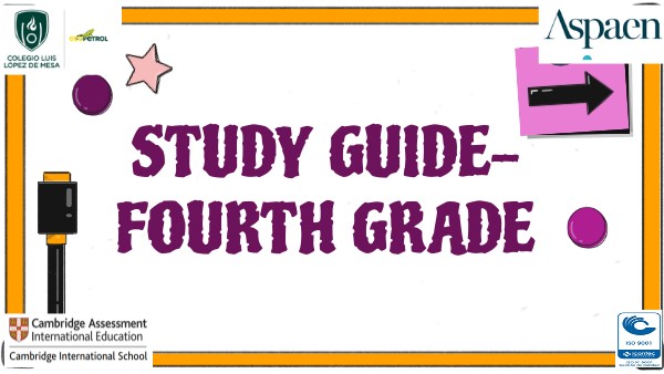 Study Guide - English 4th - third Term | Genially