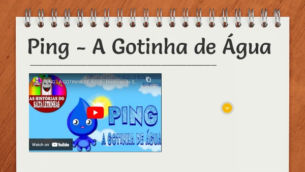 QUIZ + História - "PING - A Gotinha de Água" | Genially