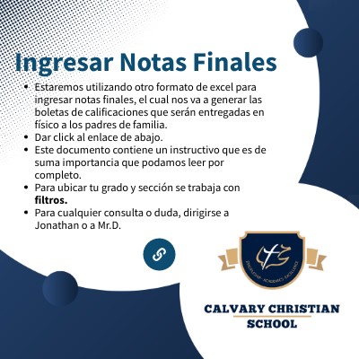 Notas finales y Entrega de Notas