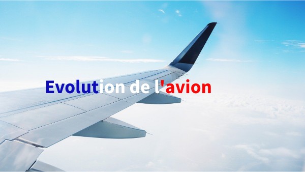 L'évolution de aviation | Genially