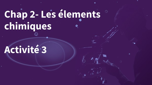 Chap 2 les elements chimiques | Genially