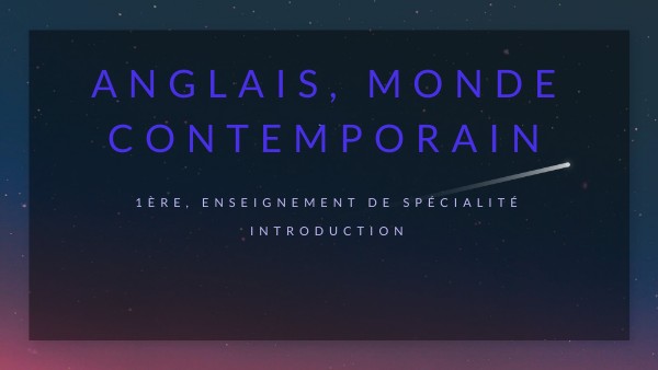 Présentation spé AMC 1ère