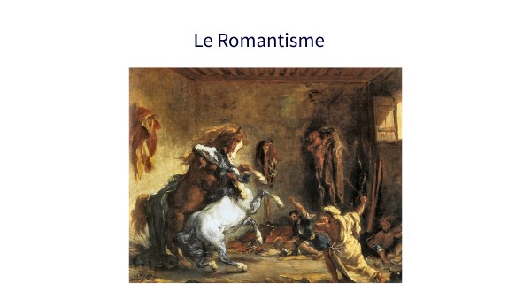 Le Romantisme.
