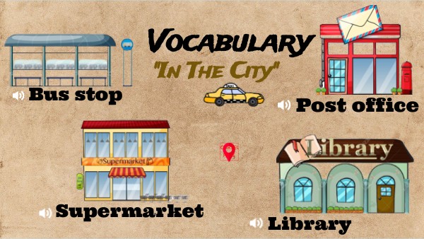 In the city Vocabulary