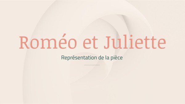 roméo et juliette présentation
