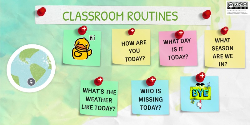 Marta- Classroom routines English | Genially