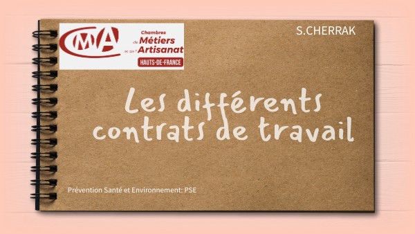 Les différents contrats de travail | Genially