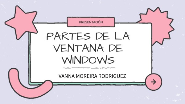 PRESENTACION DE LAS PARTES DE LA VENTANA DE WINDOWS