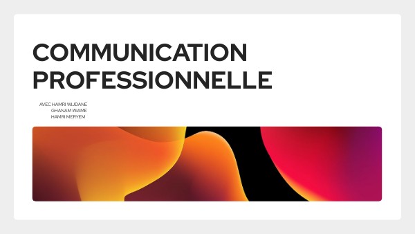 la communication professionnelle | Genially