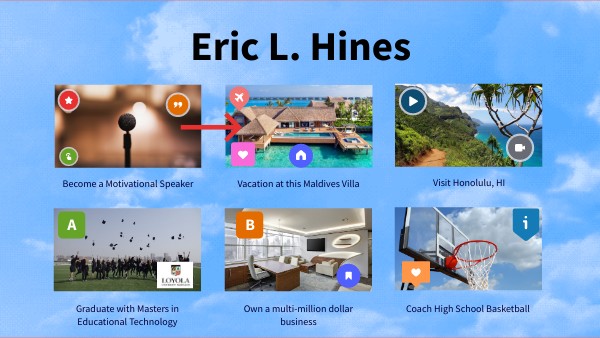 Eric L. Hines Goals Digiboard Sample 1