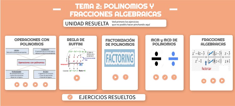 Acad 23-24 T2 POLINOMIOS Y FRACCIONES ALGEBR