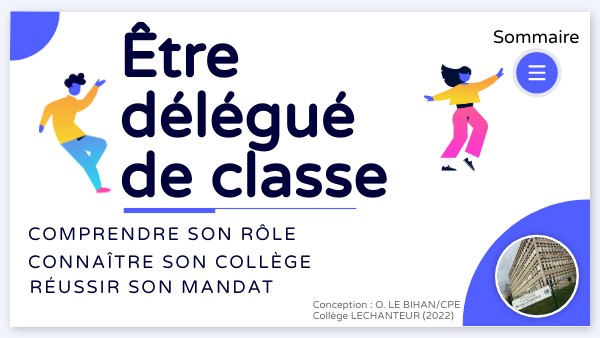 Être un délégué de classe/Collège LECHANTEUR | Genially