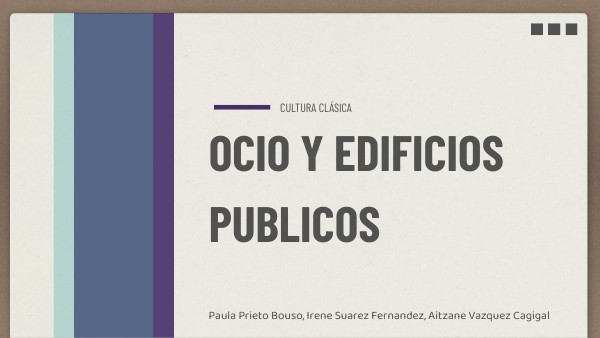 OCIO Y EDIFICIOS PUBLICOS