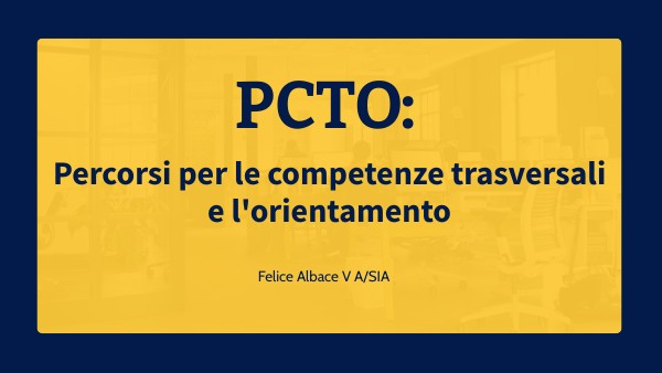 PCTO | Genially