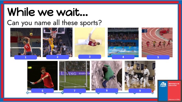 W2 STARTER Can you name the sports | Genially