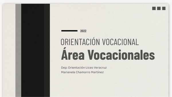 Áreas Vocacionales | Genially