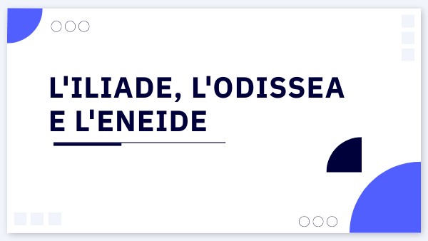 iliade odissea eneide | Genially