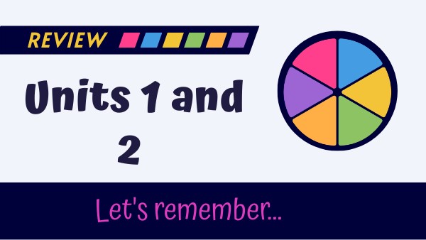 Reviewing topics unit 1 and 2 | Genially