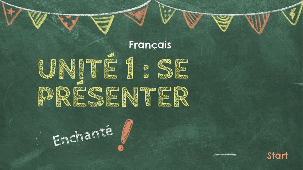 Unité 1 : se présenter | Genially