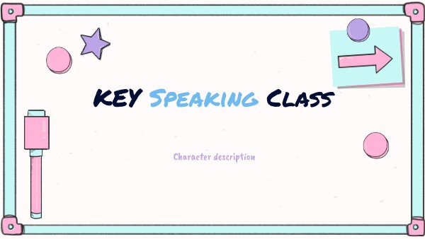 KEY Oral 1: Family & friends | Genially