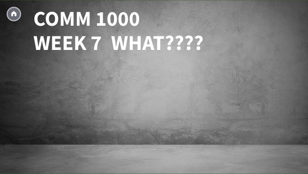 Tuesday Fall 22. WEEK 7_COMM 1000 | Genially