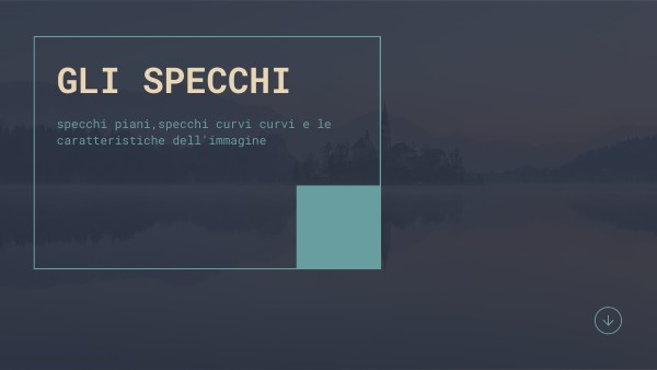 specchi e caratteristiche dell'immagine