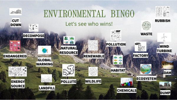 ENVIRONMENTAL BINGO | Genially