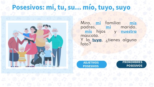 La familia y sus mascotas