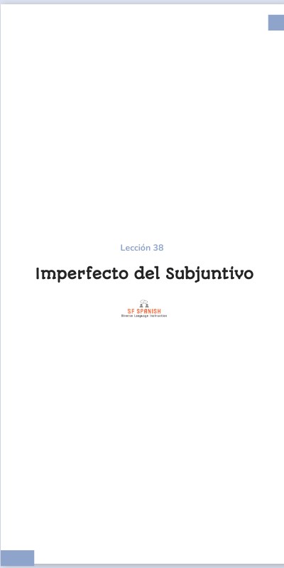 Imperfecto del Subjuntivo | Genially