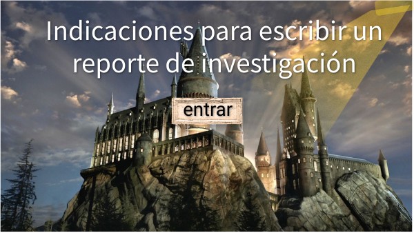 Indicaciones para escribir un reporte de investigación