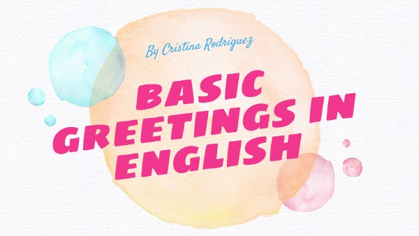 Greetings and questions | Genially