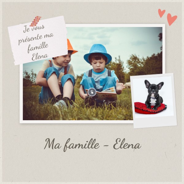 Je présente ma famille