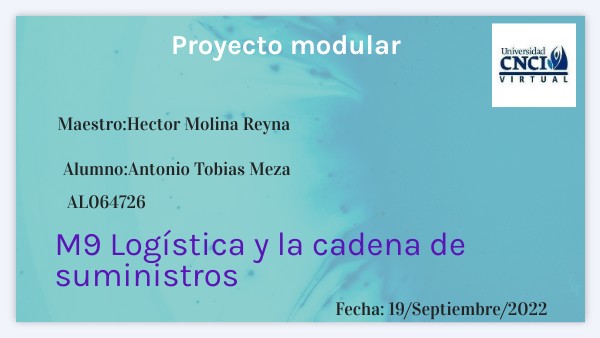 Proyecto modular CNCI | Genially