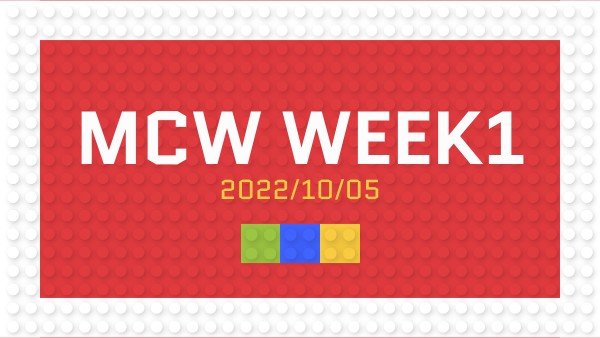 MCW week1