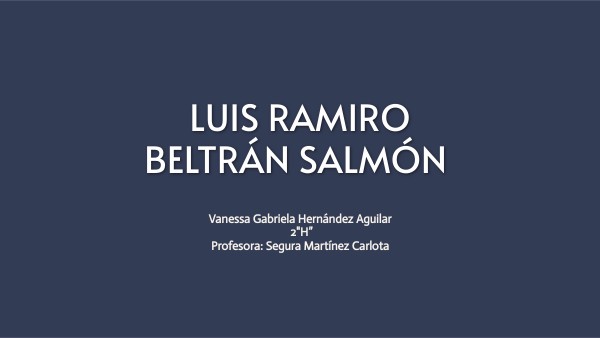 LUIS RAMIRO BELTRÁN
