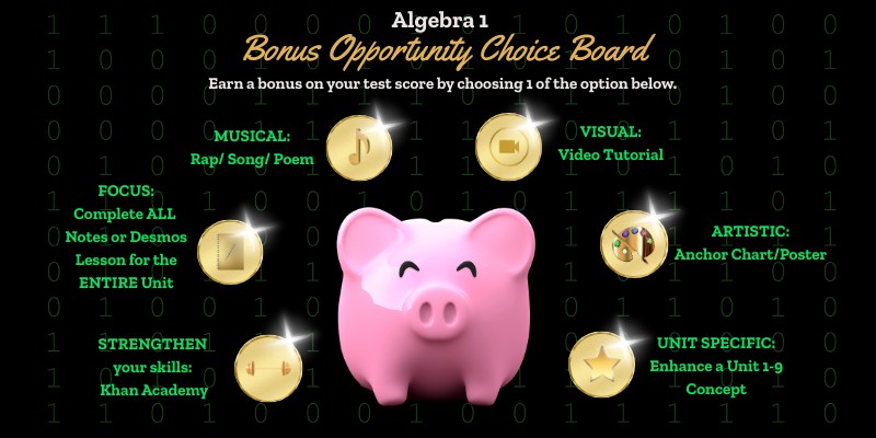 Alg 1 Bonus Opportunities